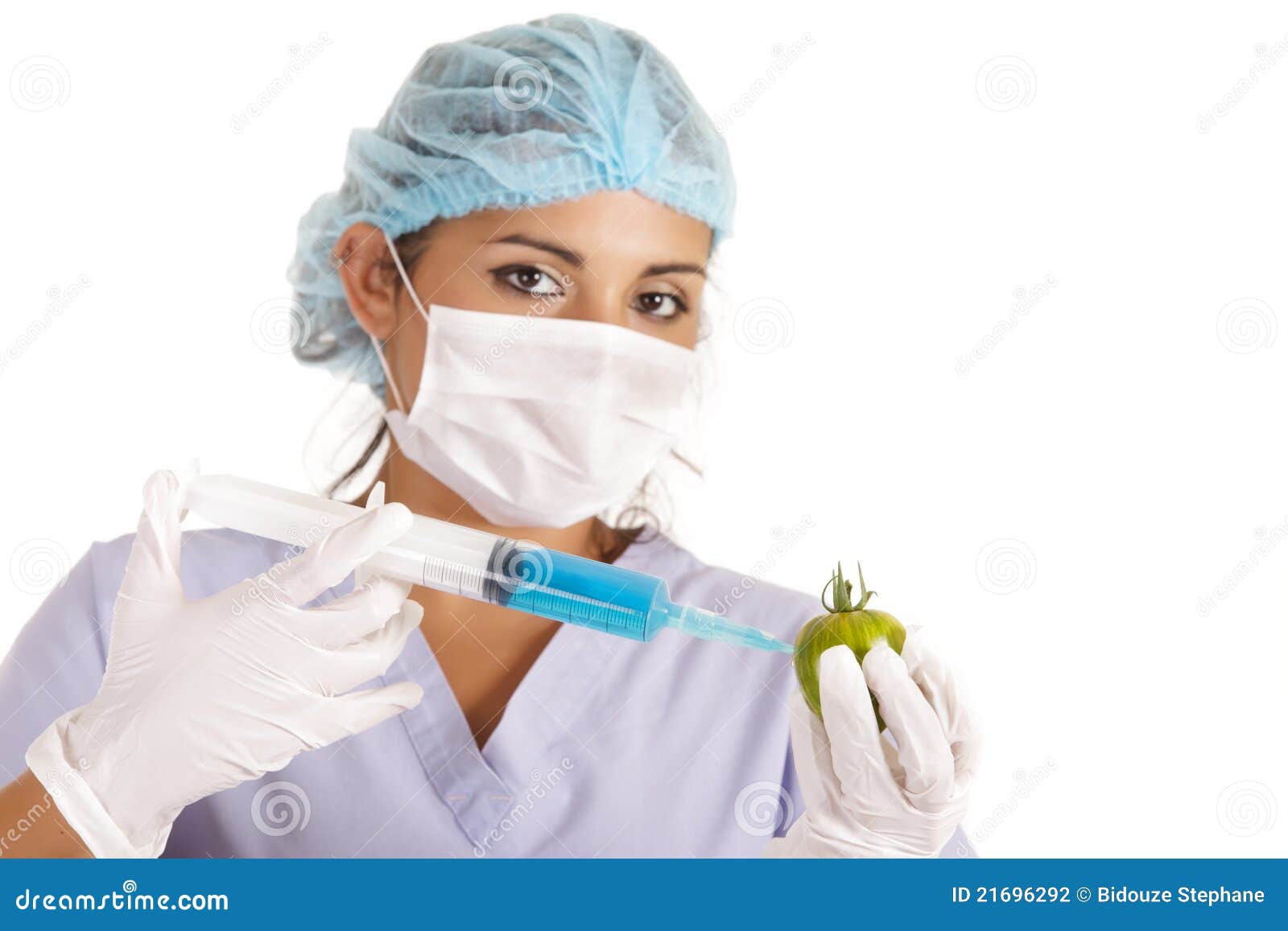 Researcher Vegetable Experiment Stock Photo - Image of female ...