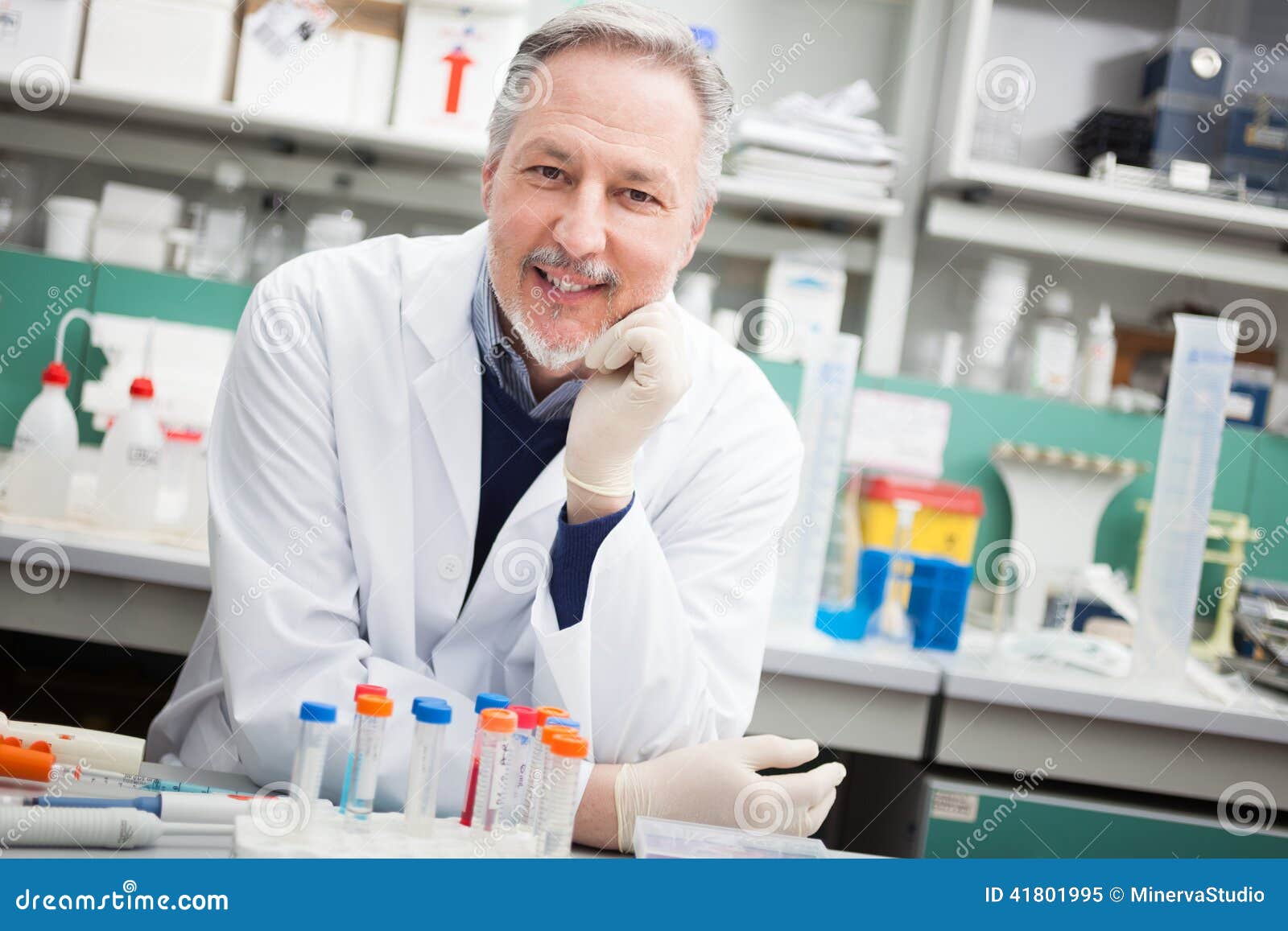 Researcher at Work in a Laboratory Stock Image - Image of pharmacist ...