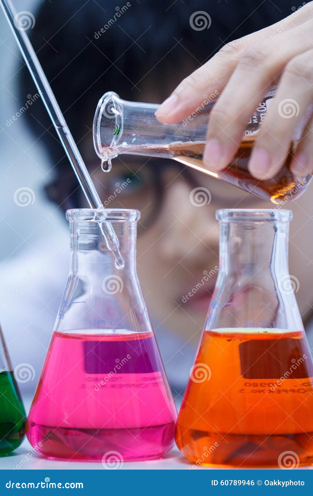 Researcher Working with Chemical Stock Photo - Image of person ...