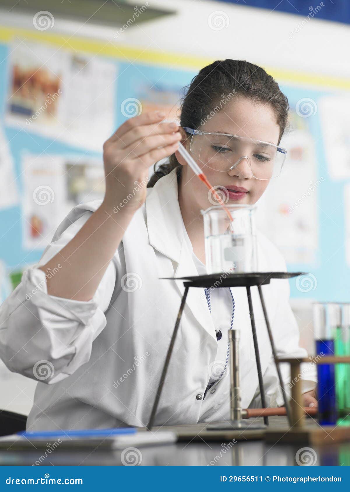 Researcher Working in Lab stock image. Image of chemistry - 29656511