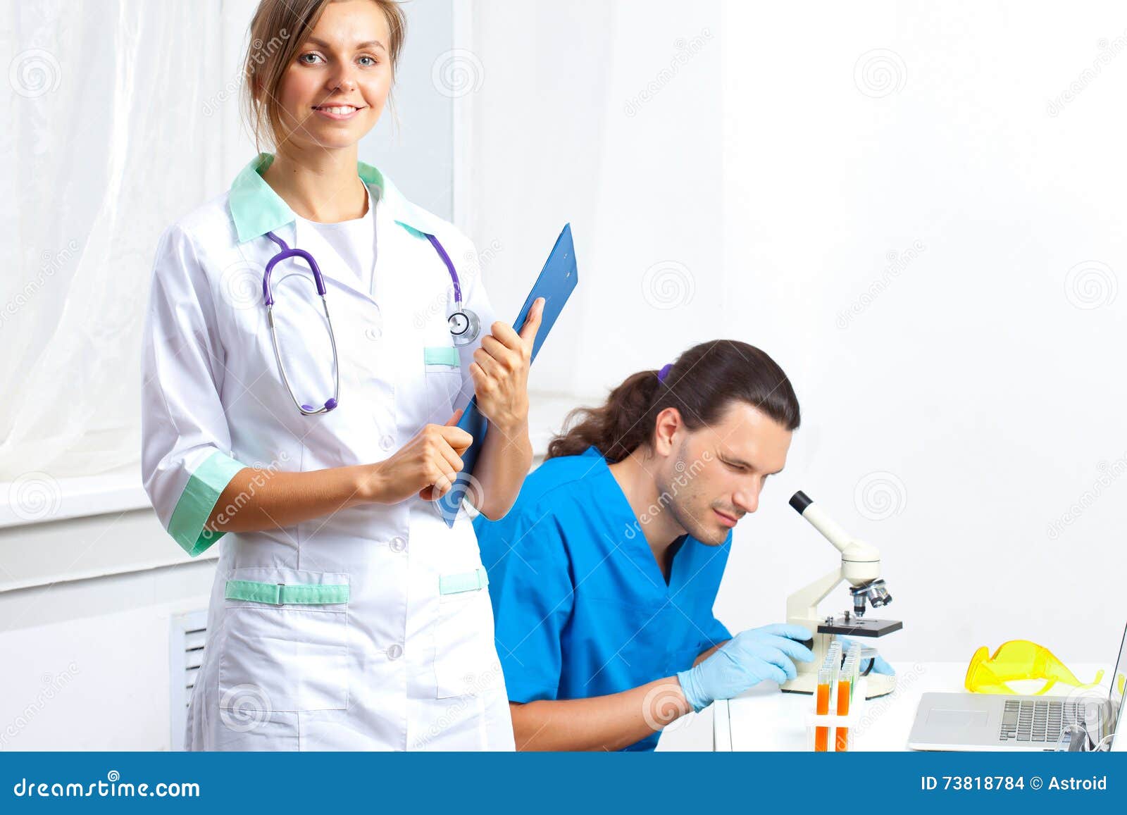 Researchers stock photo. Image of medical, develop, laboratory - 73818784
