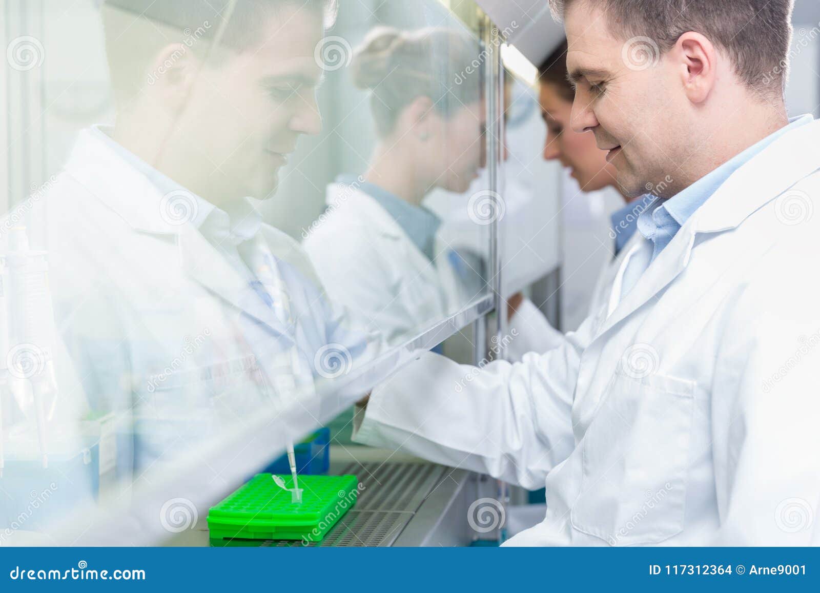 Researchers in Science Lab Preparing Samples Stock Photo - Image of ...