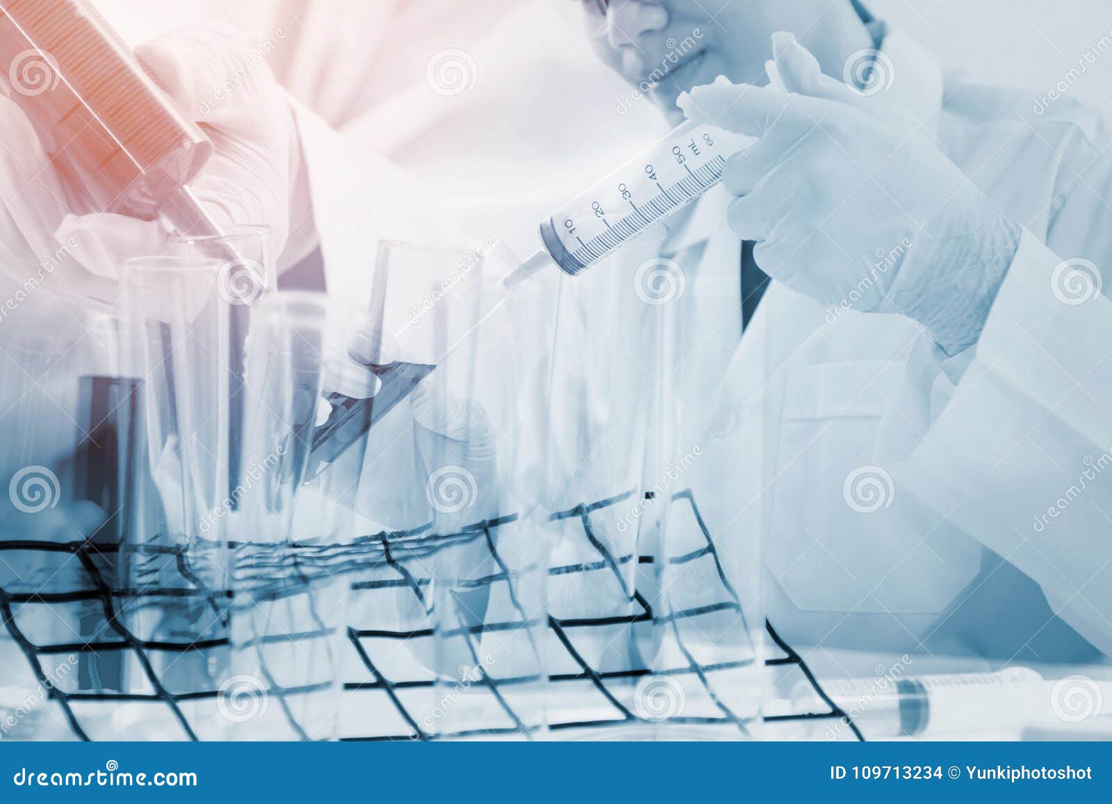 Researchers are Testing Bacteria in the Laboratory Stock Photo - Image ...