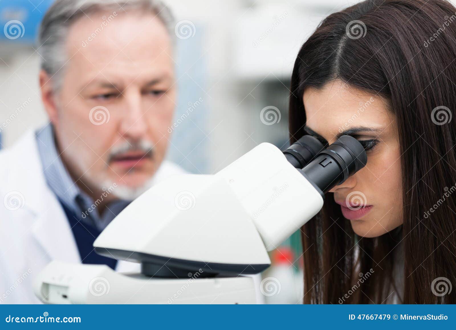 Researchers at work stock image. Image of chemist, analytical - 47667479