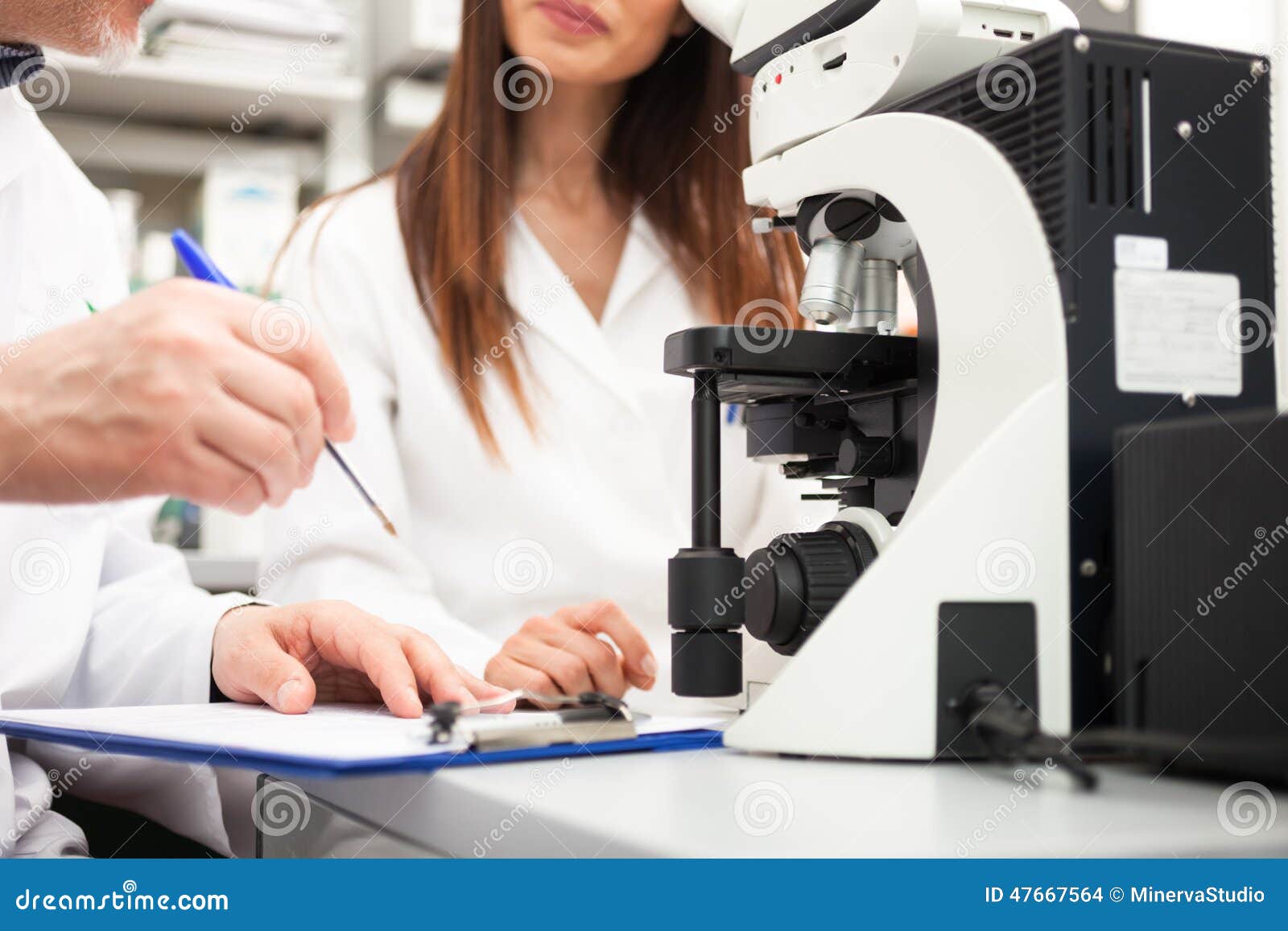 Researchers at work stock photo. Image of disease, concept - 47667564
