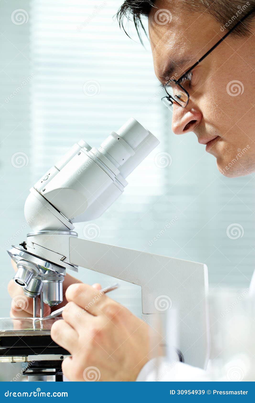 Researching stock image. Image of occupation, chemist - 30954939