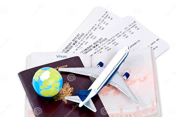 Resedokument och pass arkivfoto. Bild av pass, identitet - 13962364