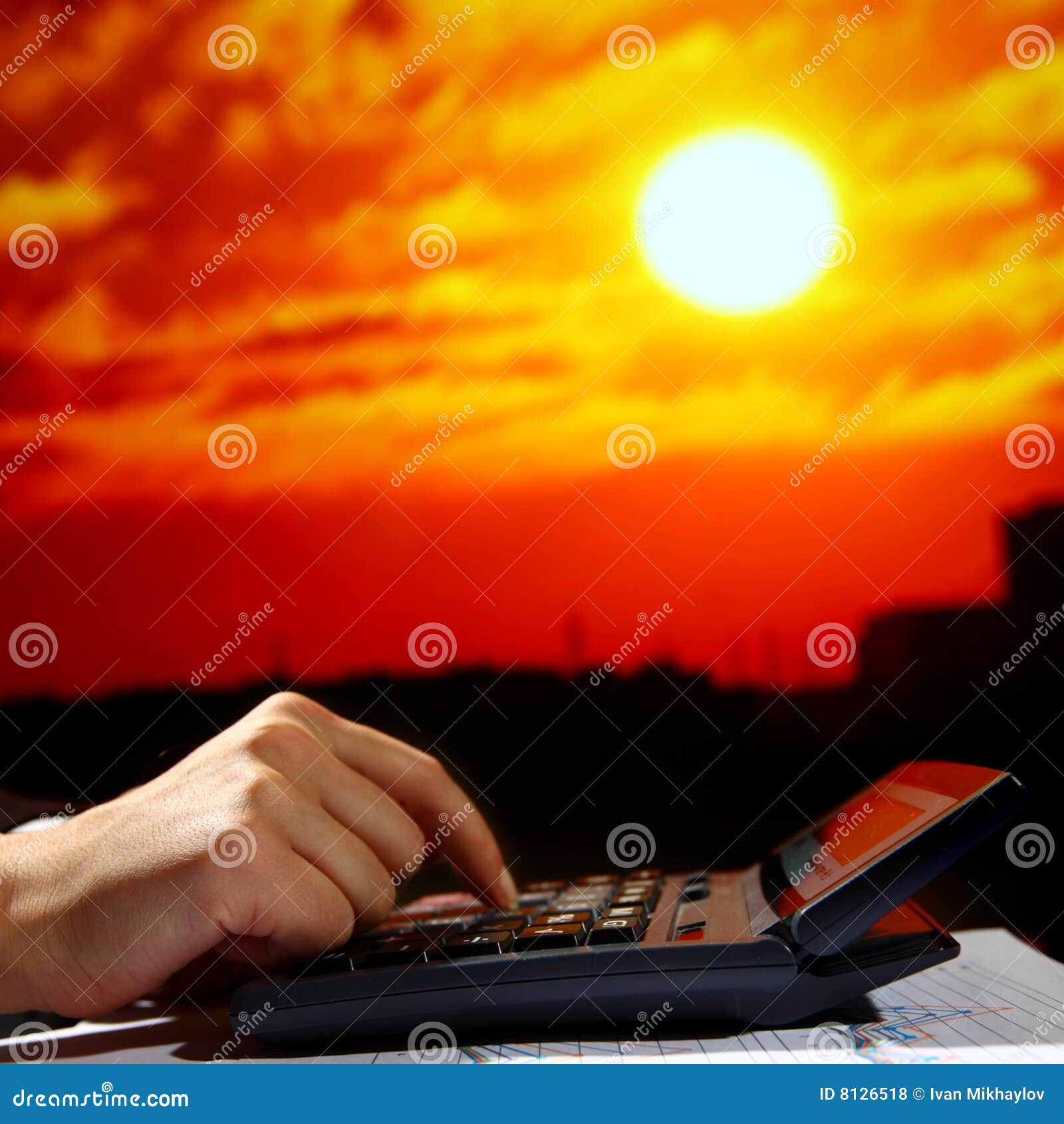 Reseller early work stock photo. Image of city, background - 8126518