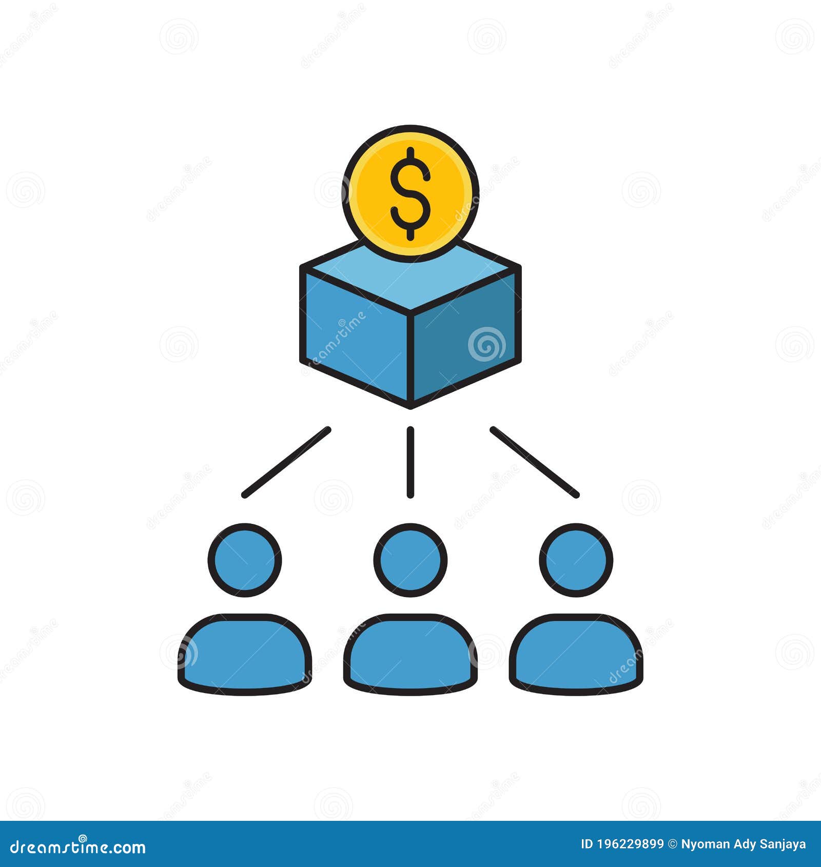 Reseller Vector Icon Symbol Isolated on White Background Stock Vector ...