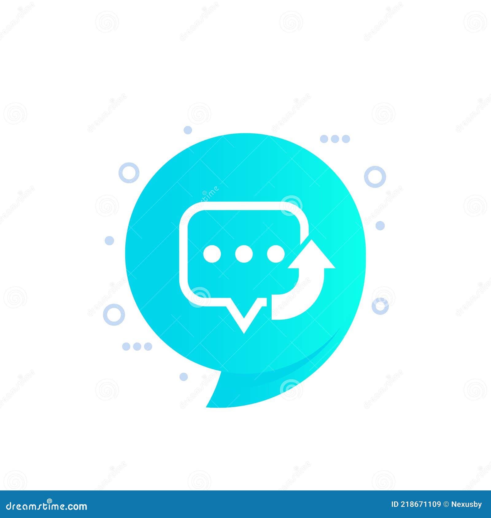 Resend Message or Share Icon, Vector Design Stock Vector - Illustration ...