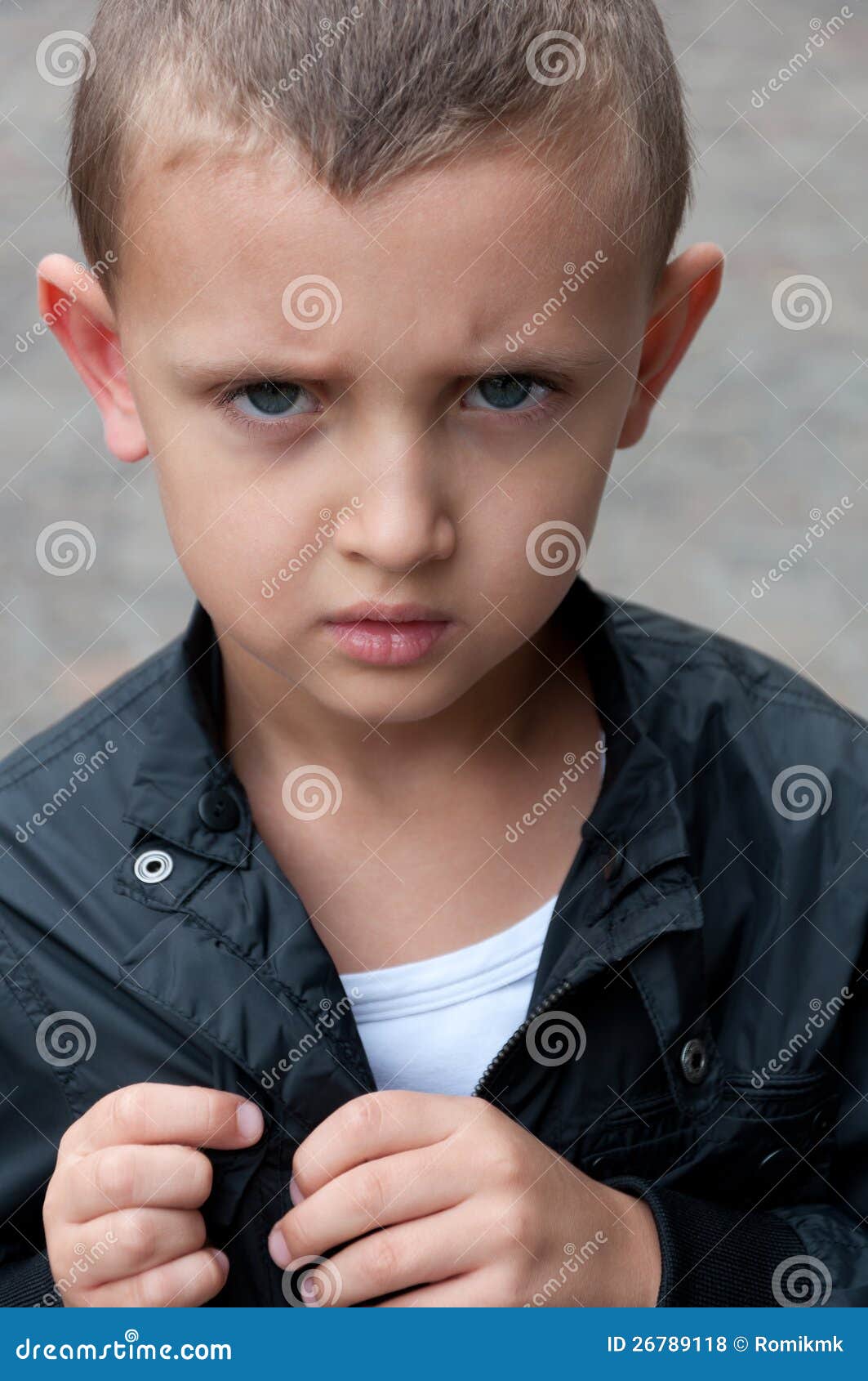 Resentful a little boy stock photo. Image of upset, emotional - 26789118