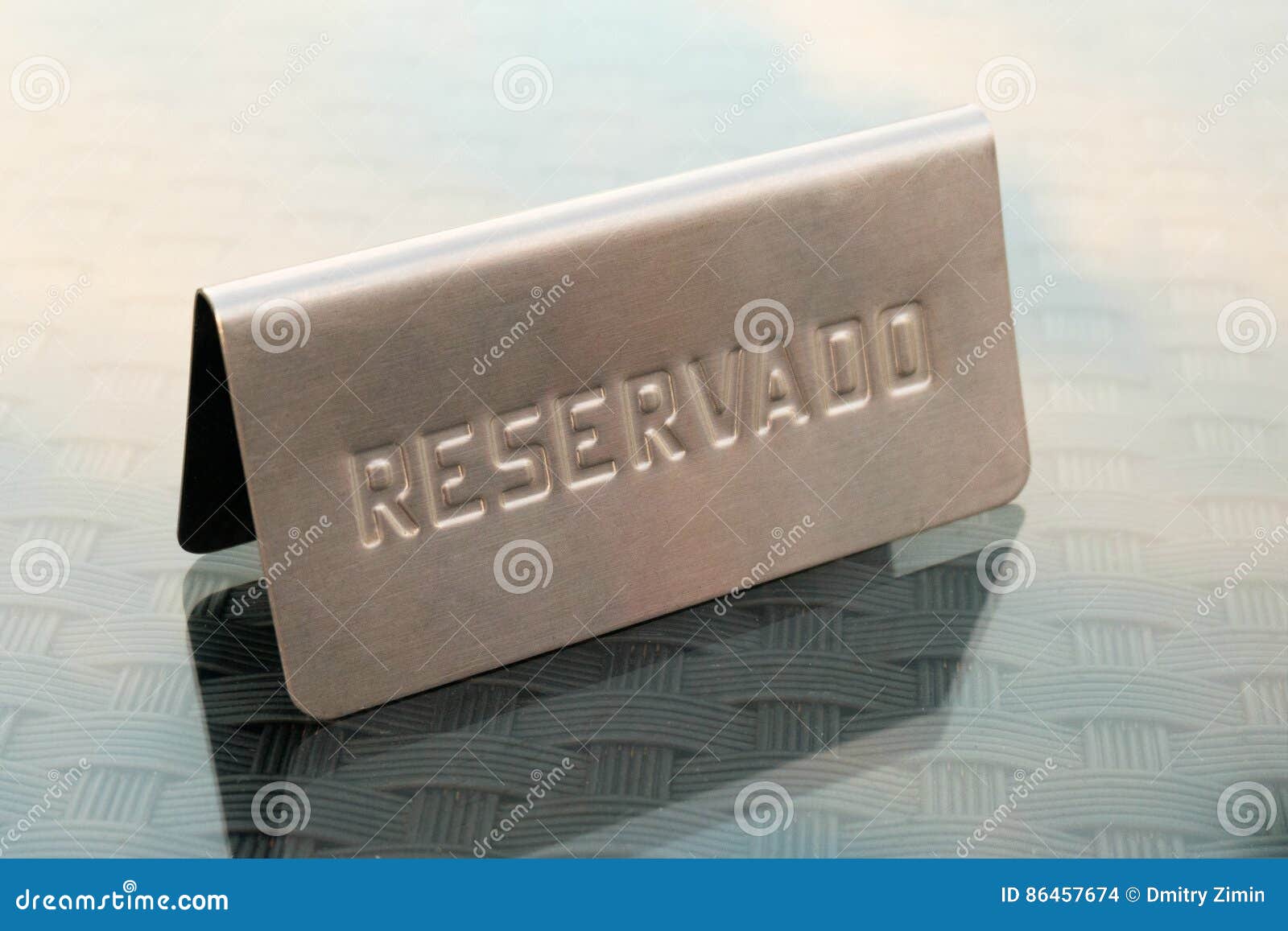 Reservado sign on table stock photo. Image of place, table - 86457674