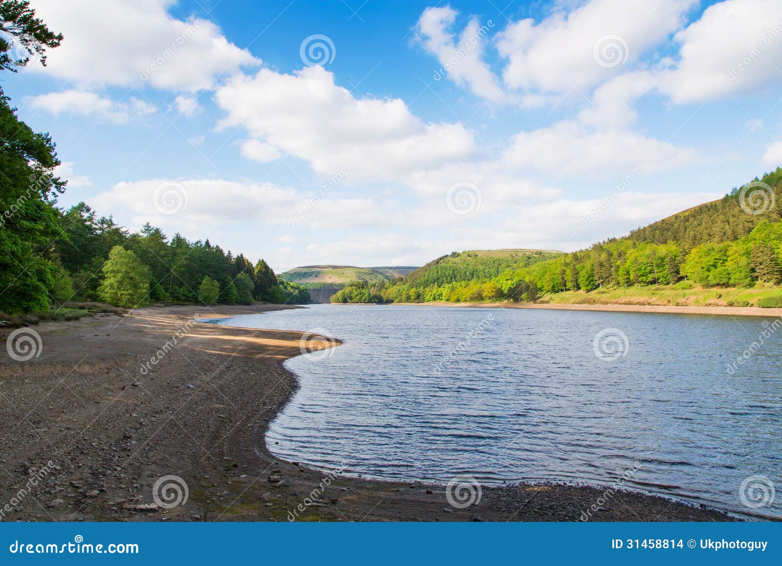 Reservatório de Derwent foto de stock. Imagem de vale - 31458814