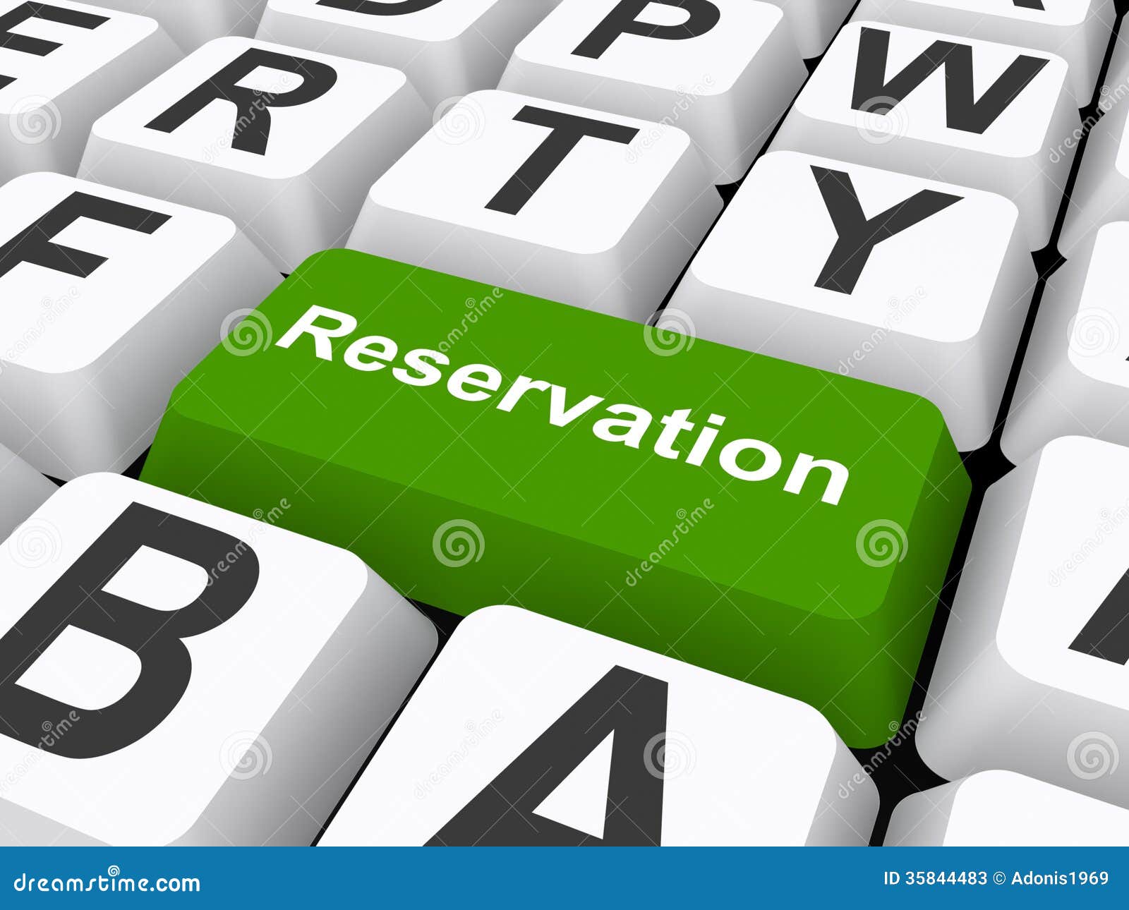 Reservation Button on Keyboard Stock Illustration - Illustration of ...