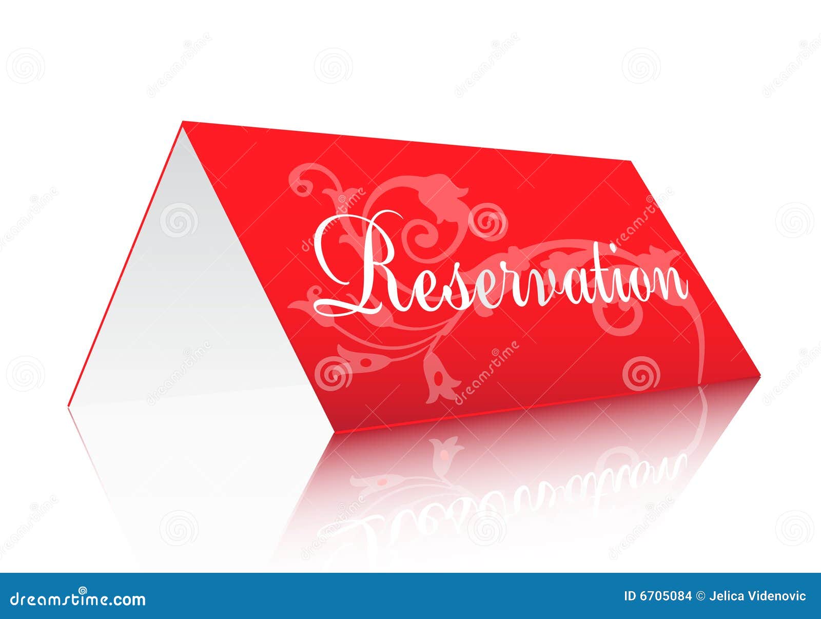 Reservation sign stock vector. Illustration of exhibition - 6705084