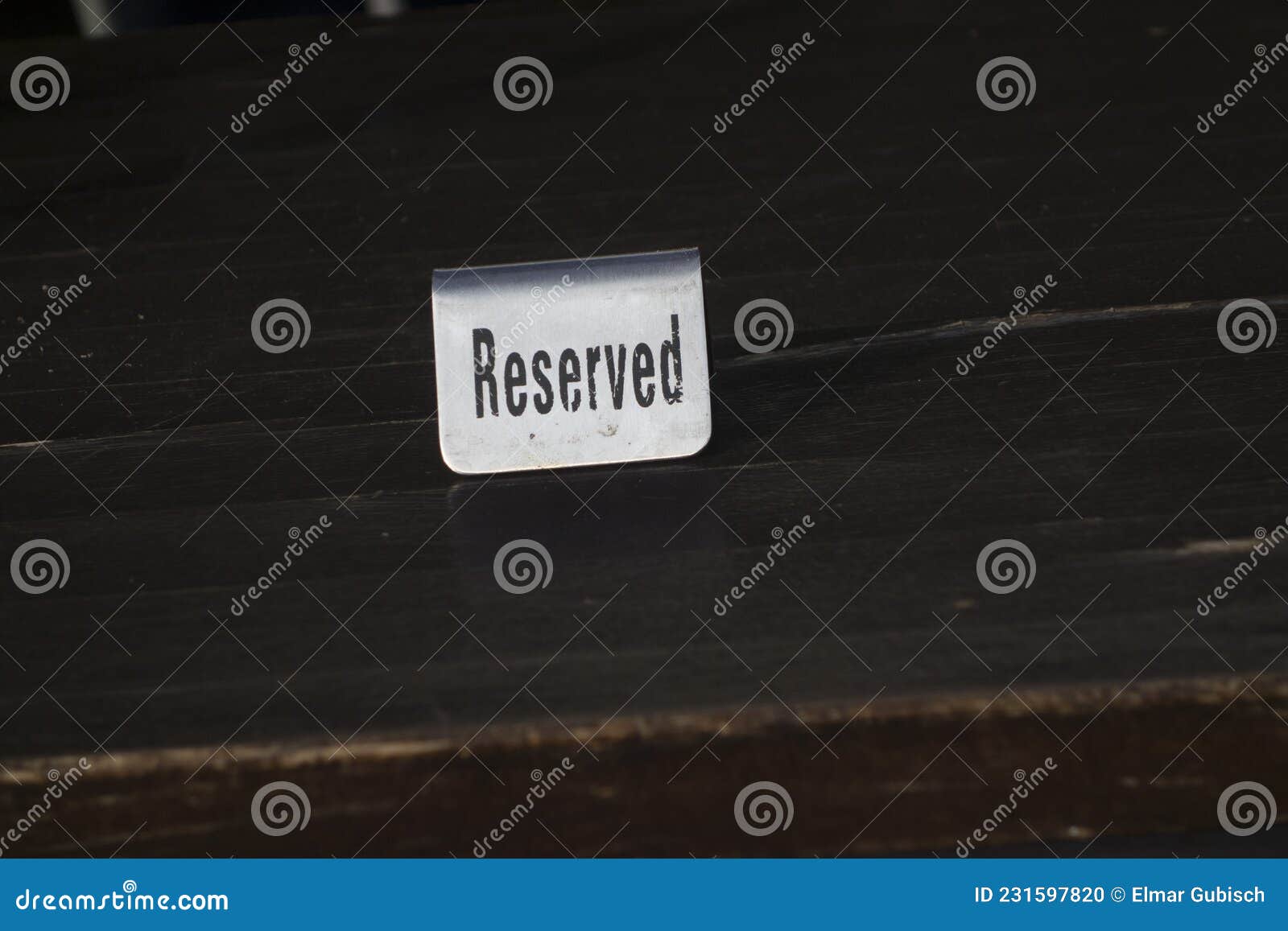 Reservation Sign in a Pub or Restaurant Stock Photo - Image of tourism ...
