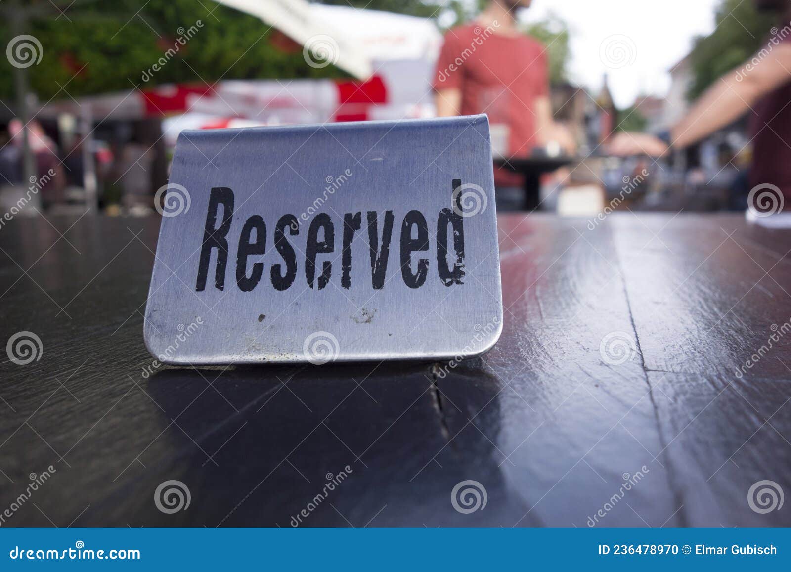 Reservation Sign in a Pub or Restaurant Stock Photo - Image of minimum ...