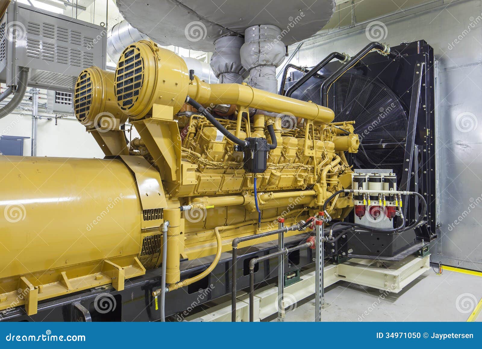 Reserve Binnen Geïnstalleerde Generator Stock Foto - Image of energie ...