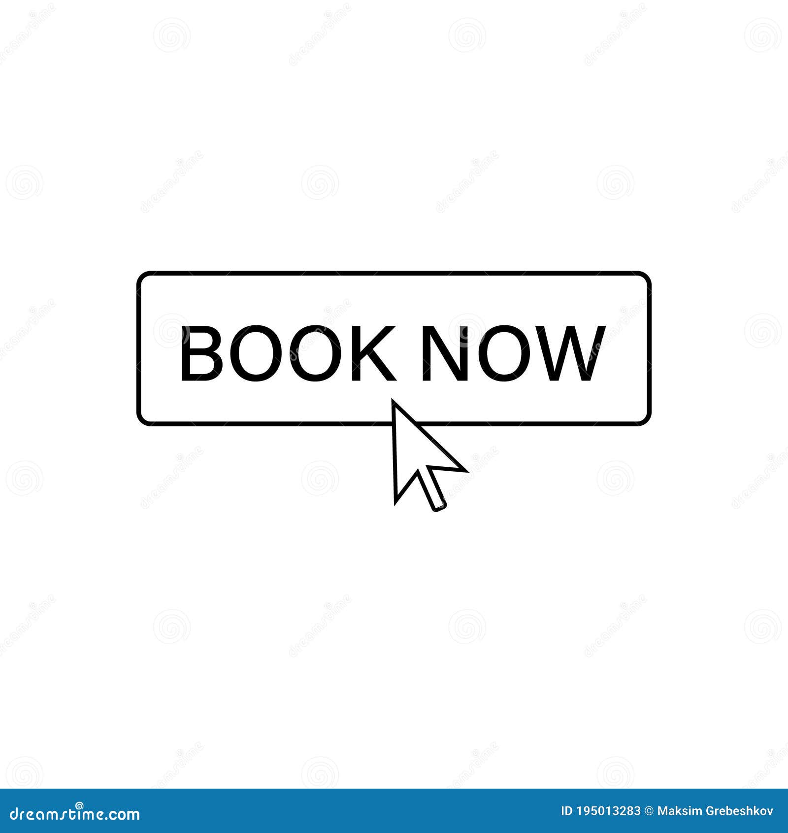 Reserve button vector icon stock illustration. Illustration of room ...