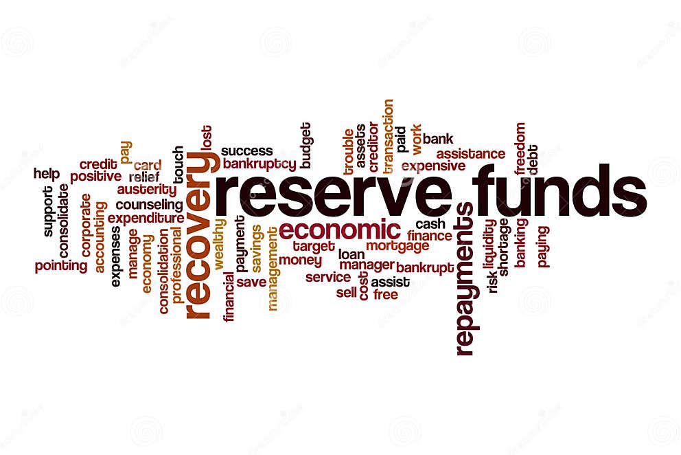 Reserve Funds Word Cloud Concept Stock Illustration - Illustration of ...