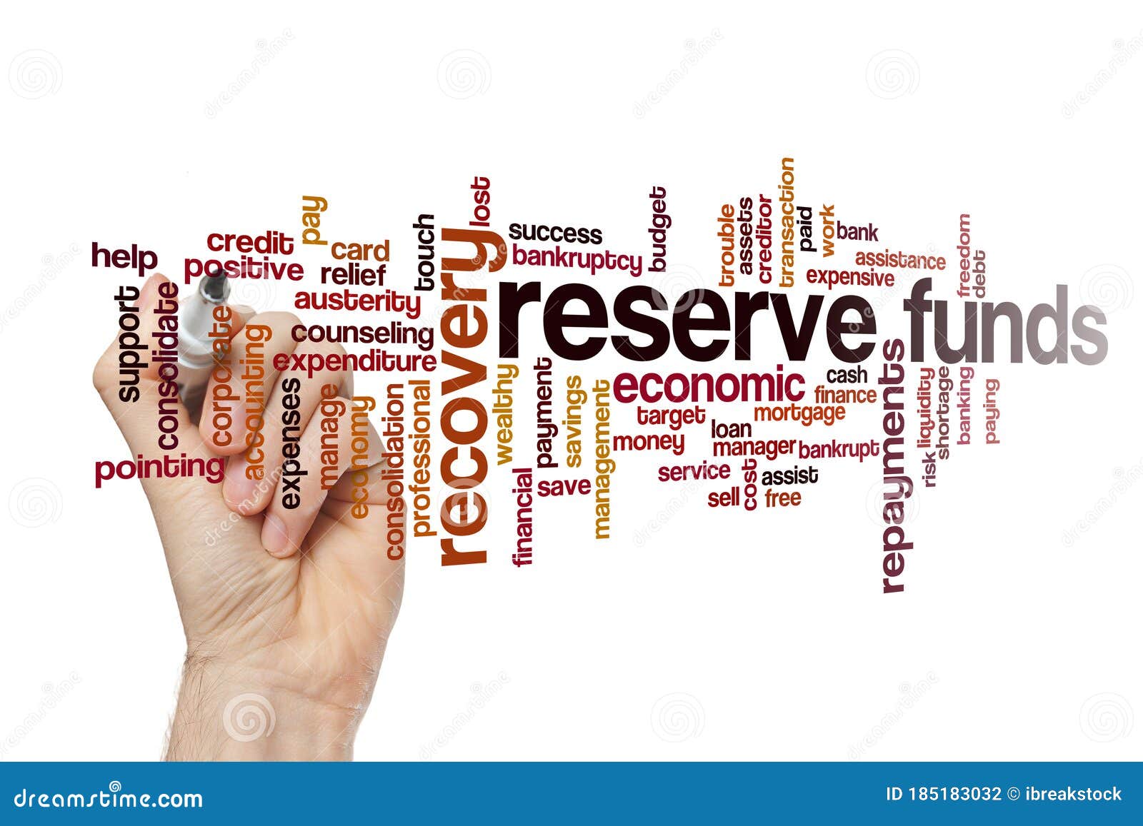 Reserve Funds Word Cloud Concept Stock Illustration - Illustration of ...