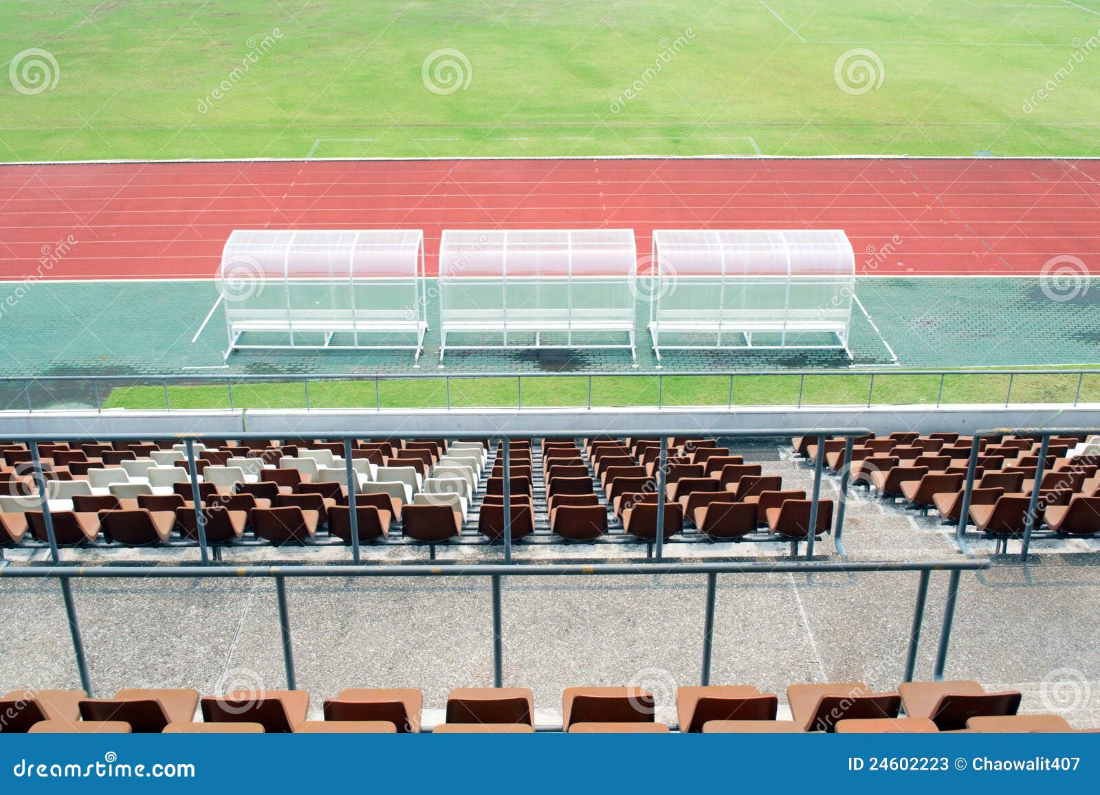 Reserve and Staff Coach Bench Stock Image - Image of grass, arena: 24602223