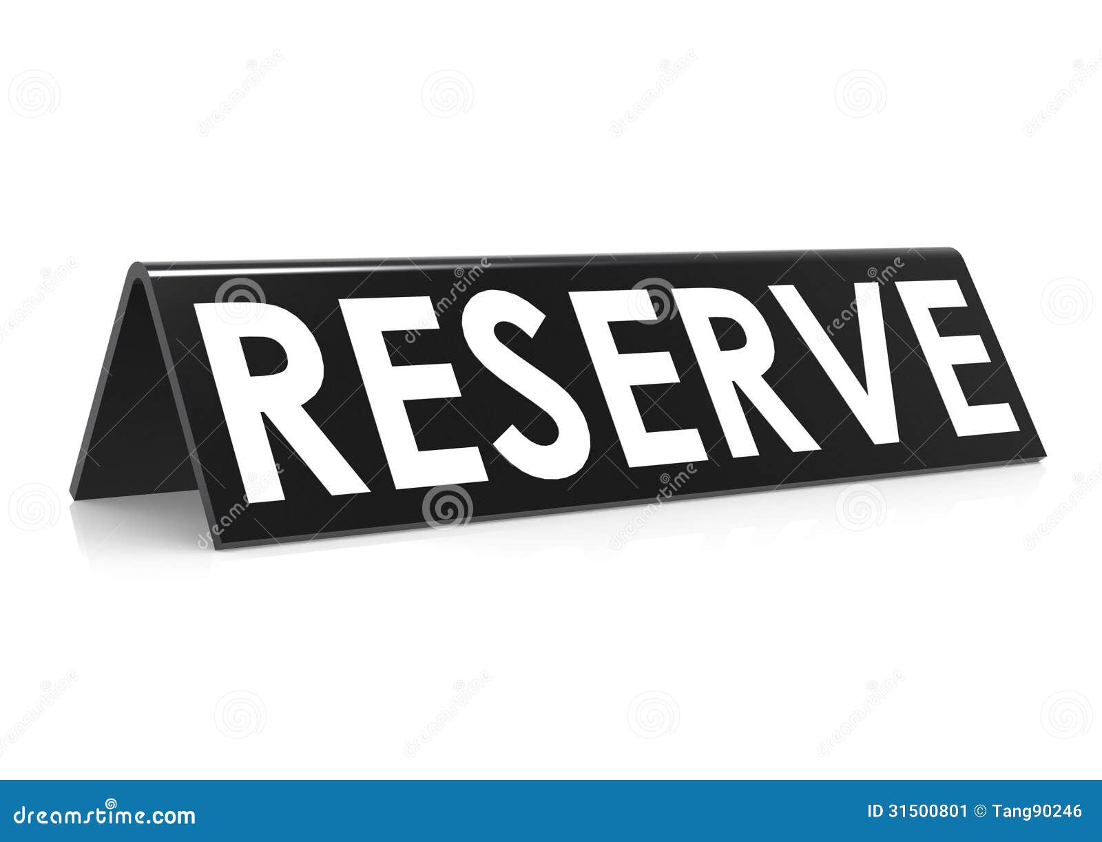 Reserve tag with black stock illustration. Illustration of information ...