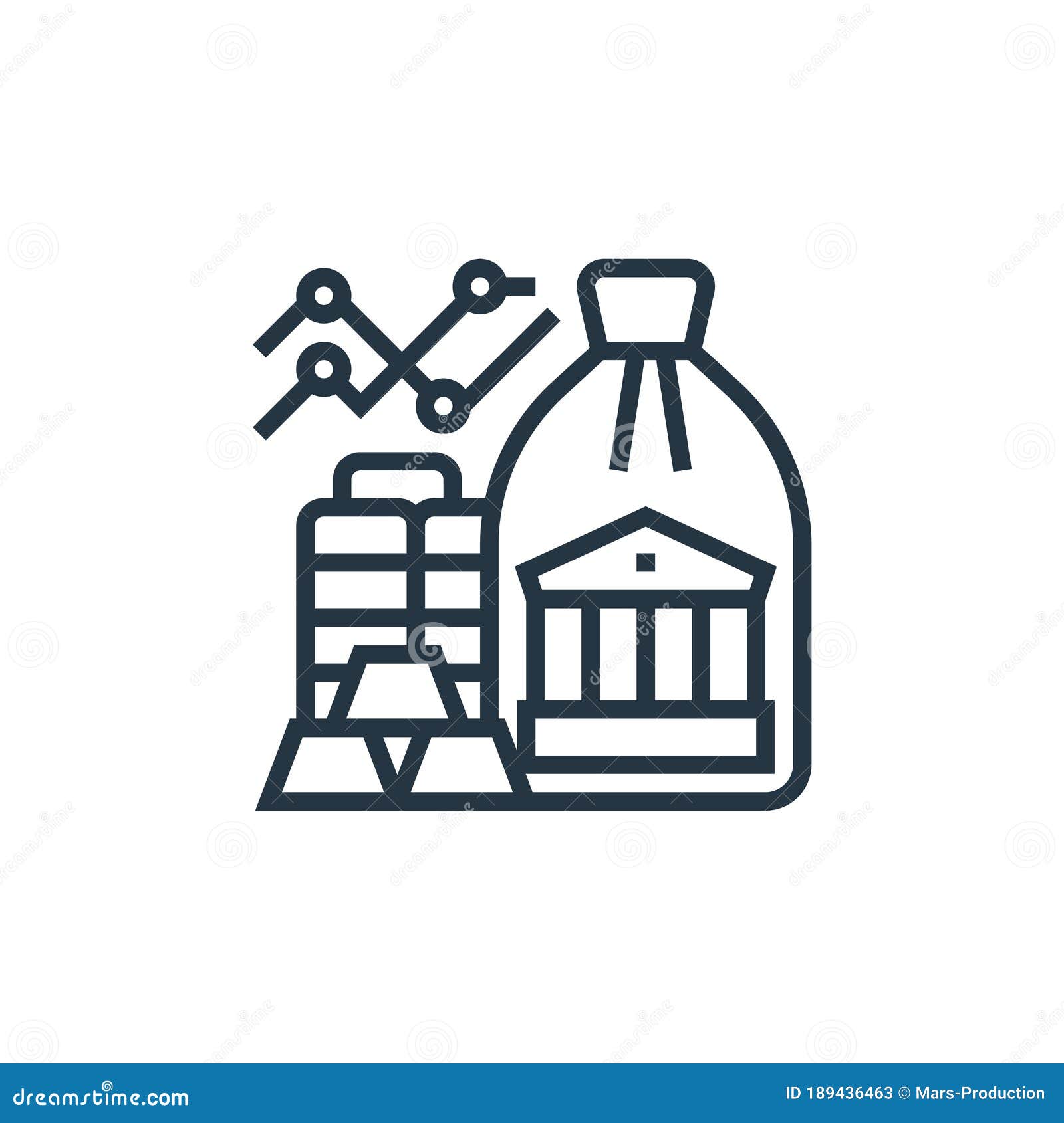 Reserve Vector Icon Isolated on White Background. Outline, Thin Line ...