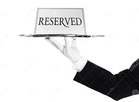 Reserved stock image. Image of butler, reserve, serve - 23191351