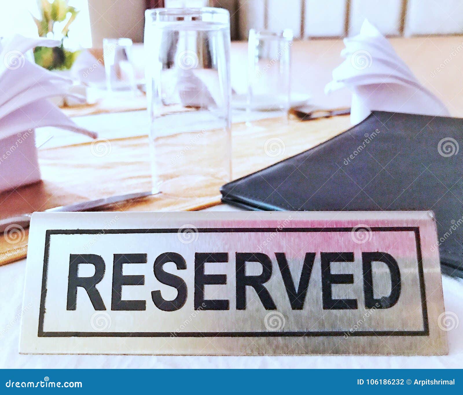 Reserved stock photo. Image of reserved, sign, food - 106186232