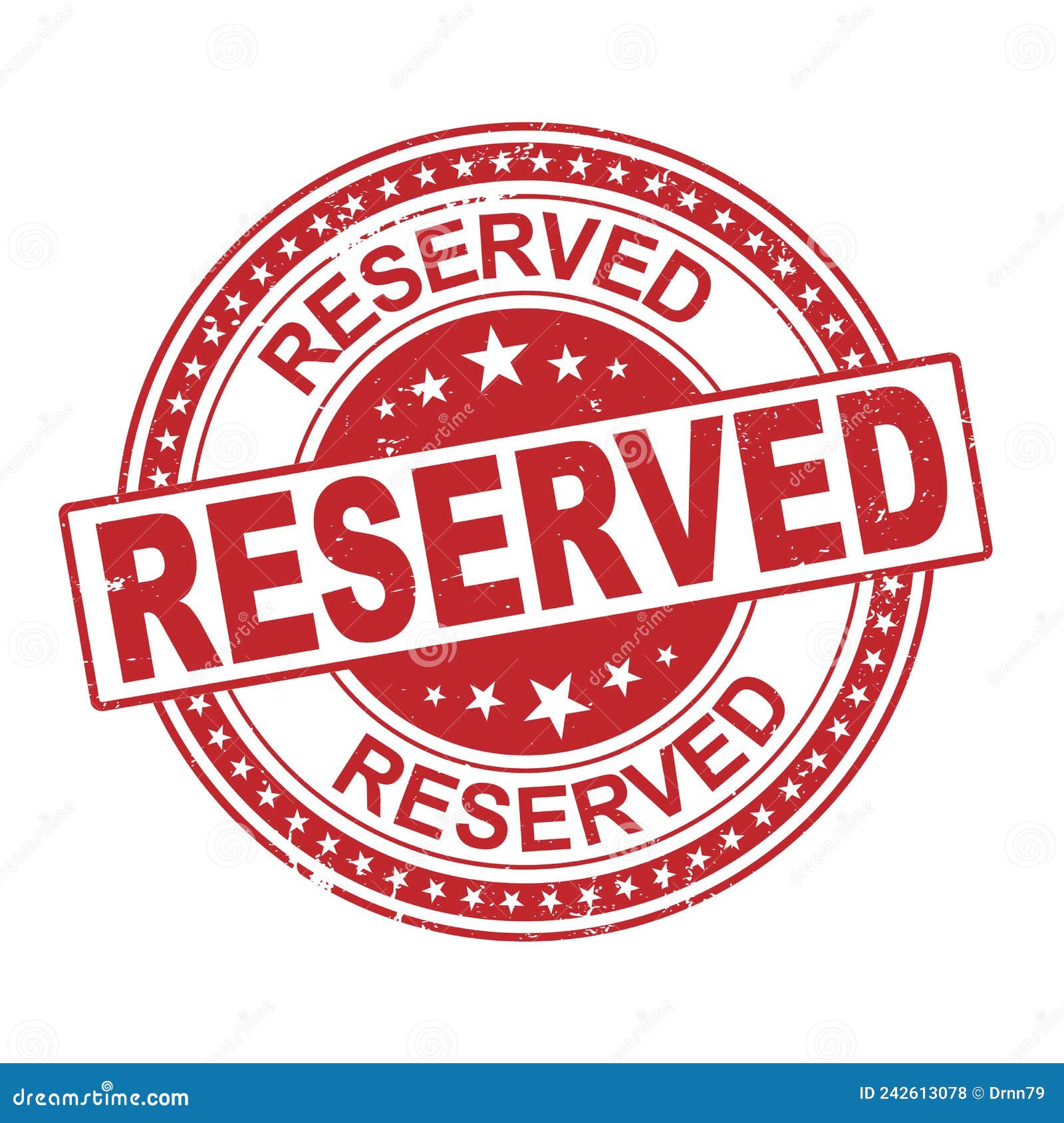 Reserved. Grunge Vintage Reserved ROUND Stamp. Reserved Stamp. Stock ...