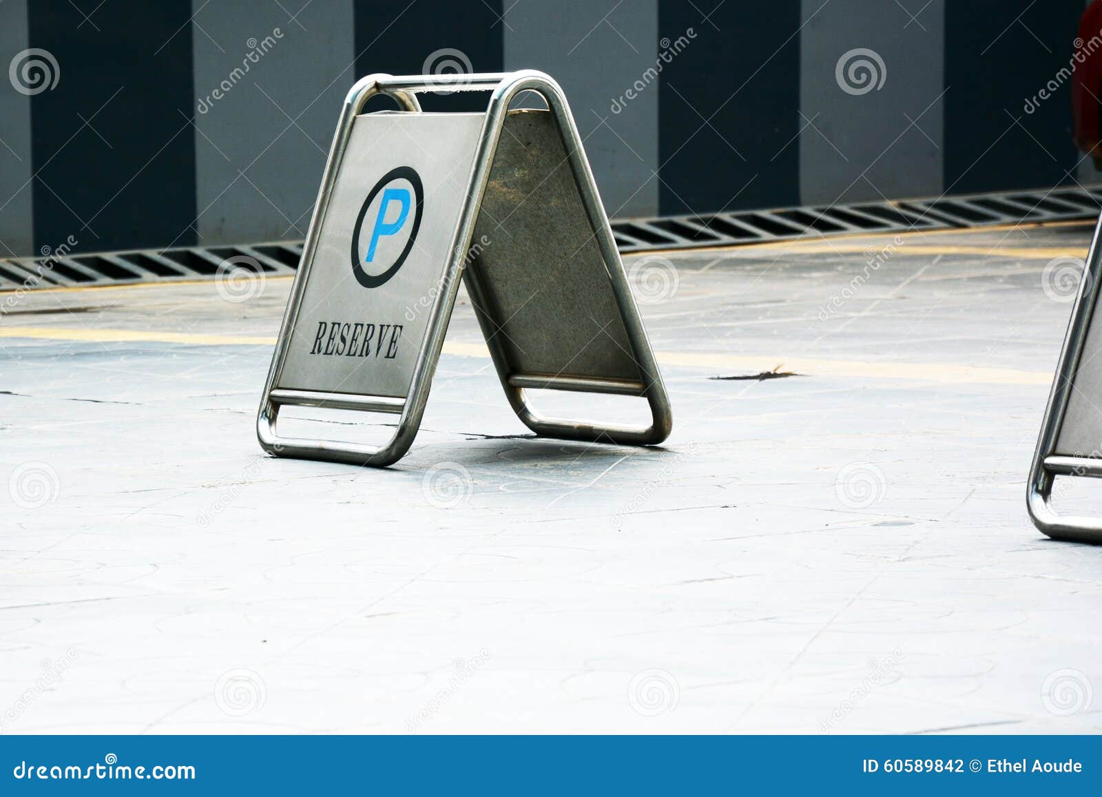 Reserved parking area stock photo. Image of signage, closed - 60589842