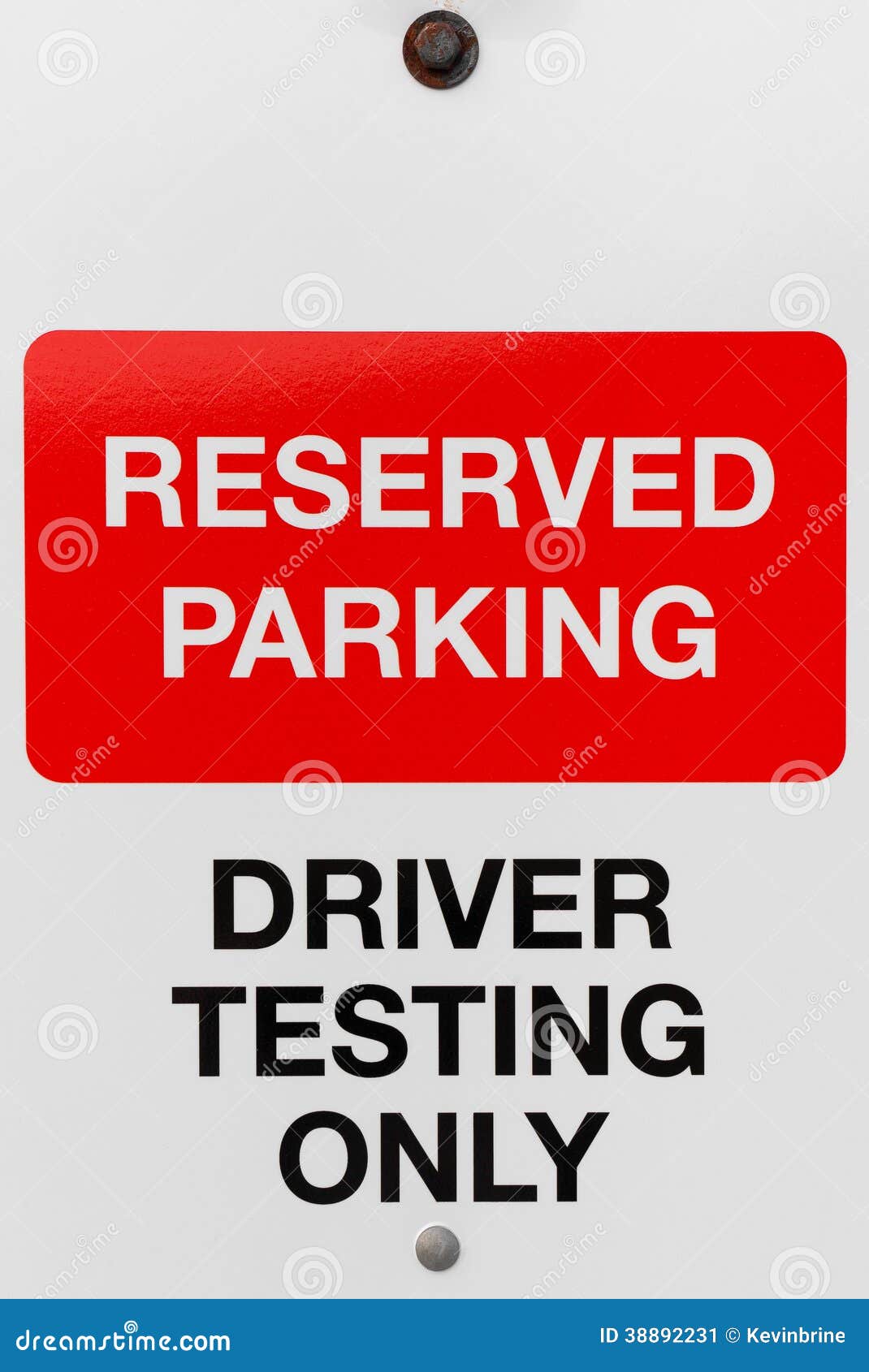 Reserved Parking Sign stock image. Image of notification - 38892231