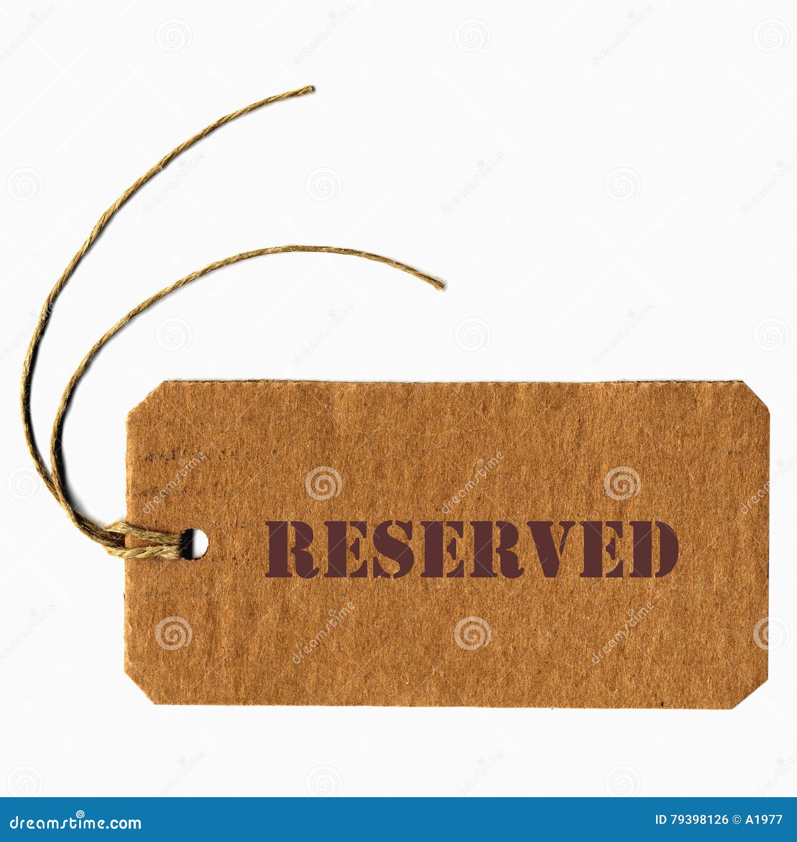Reserved stock photo. Image of white, message, hang, reservation - 79398126