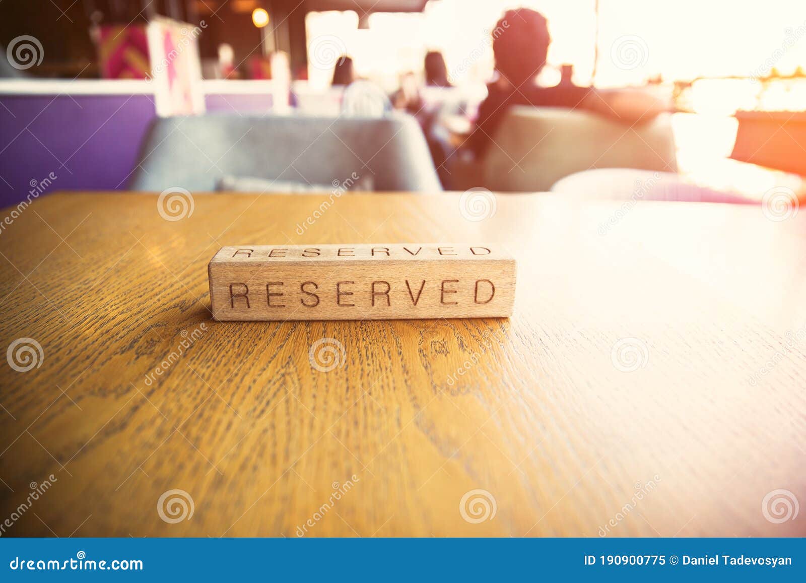 Reserved stock image. Image of message, dinner, lunch - 190900775