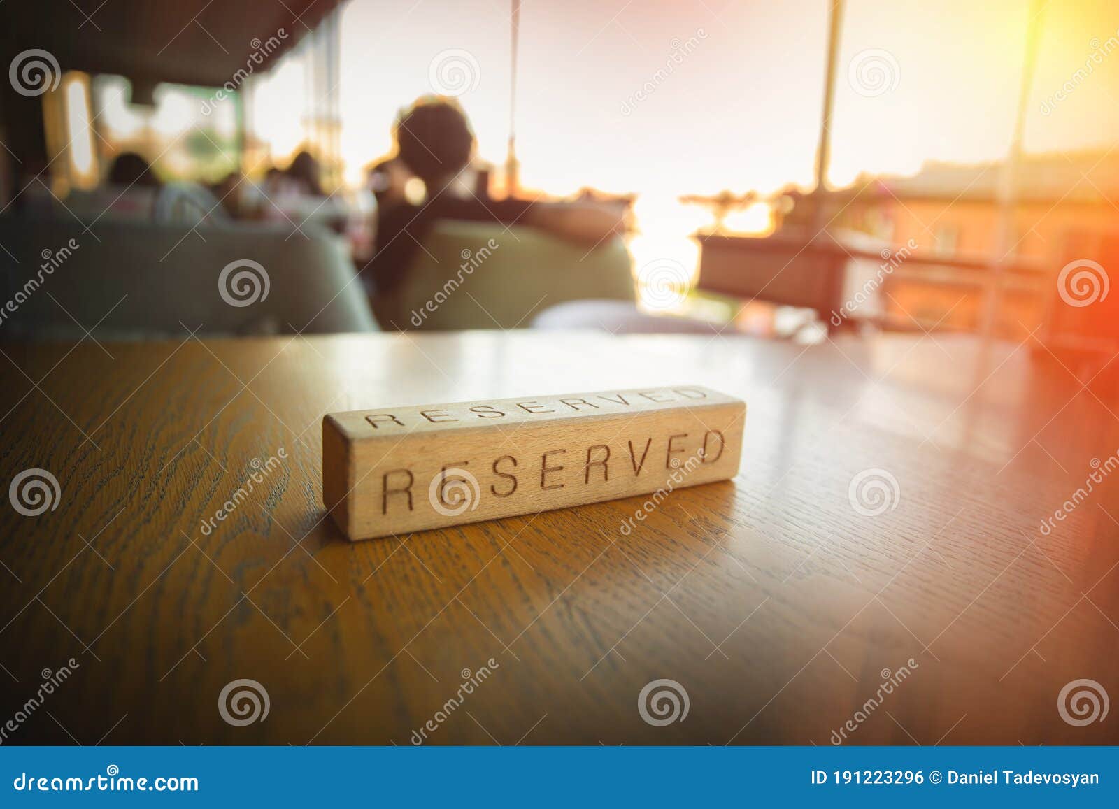 Reserved stock photo. Image of luxury, lunch, counter - 191223296