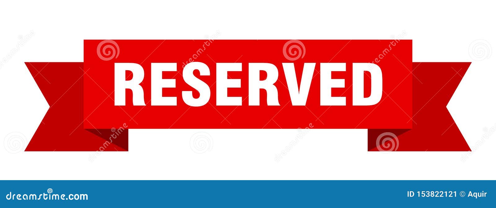 Reserved Ribbon. Cartoon Vector | CartoonDealer.com #153466481