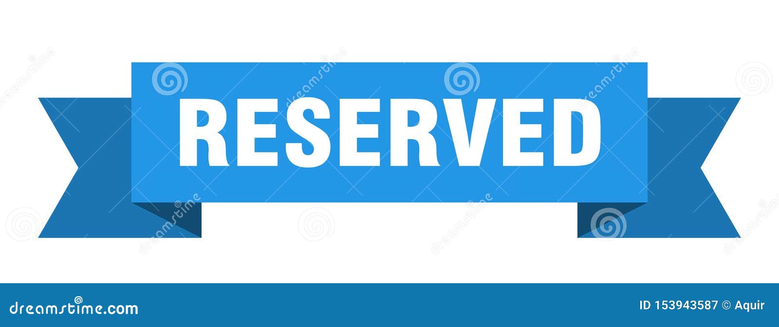 Reserved Ribbon. Cartoon Vector | CartoonDealer.com #153466481