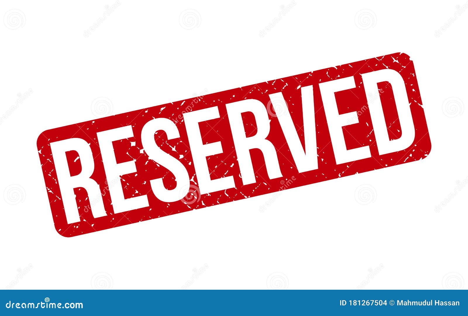 Reserved Rubber Stamp. Red Reserved Rubber Grunge Stamp Seal Vector ...