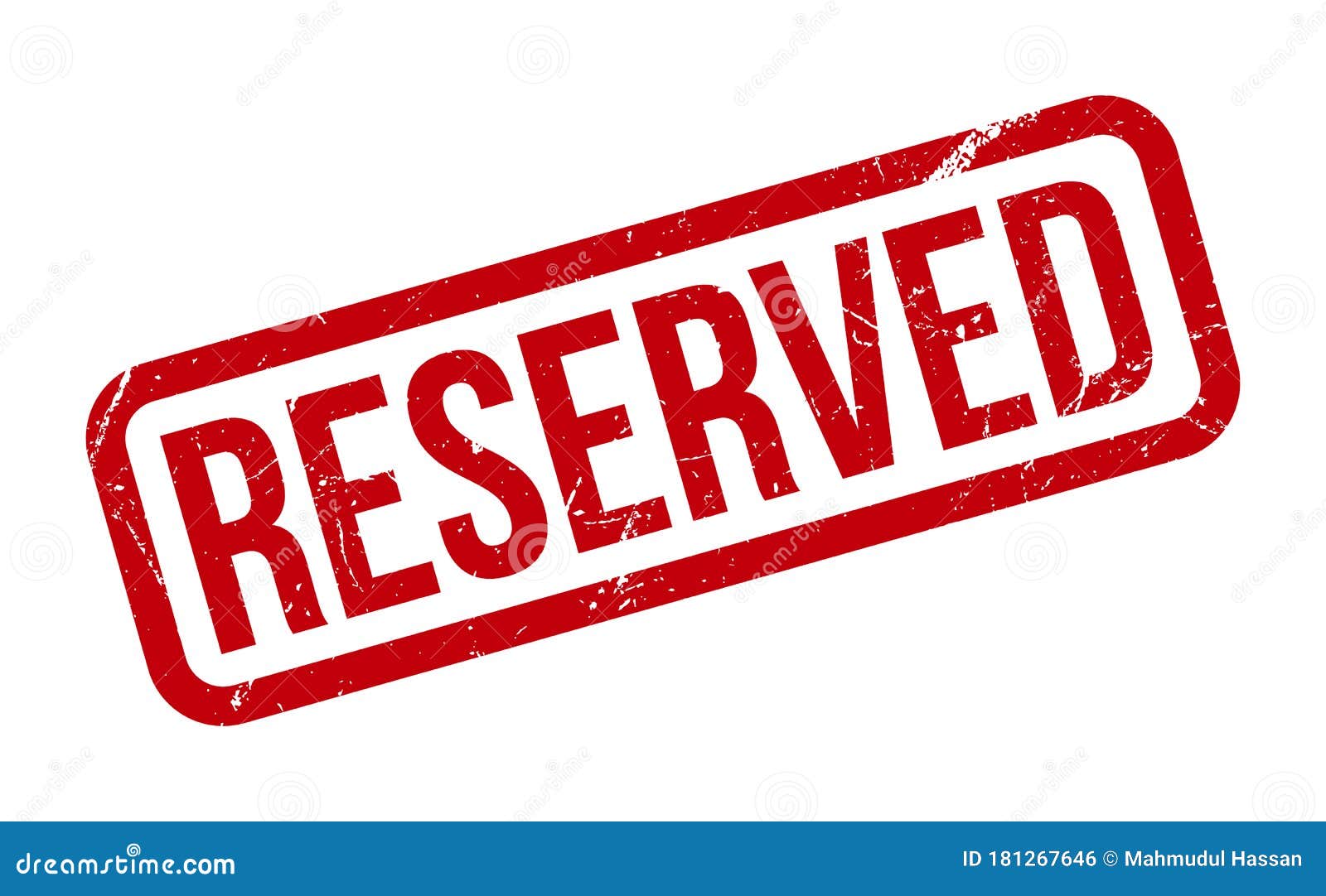 Reserved Rubber Stamp. Red Reserved Rubber Grunge Stamp Seal Vector ...