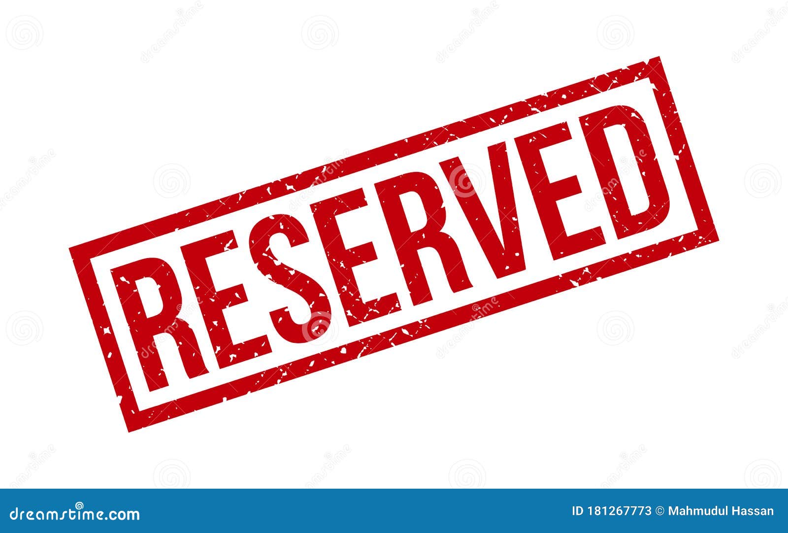 Reserved Rubber Stamp. Red Reserved Rubber Grunge Stamp Seal Vector ...