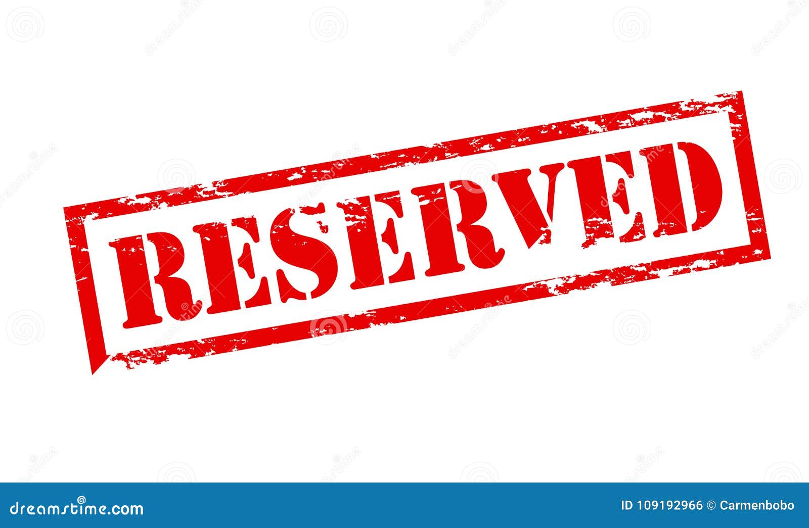 Reserved stock illustration. Illustration of reserved - 109192966