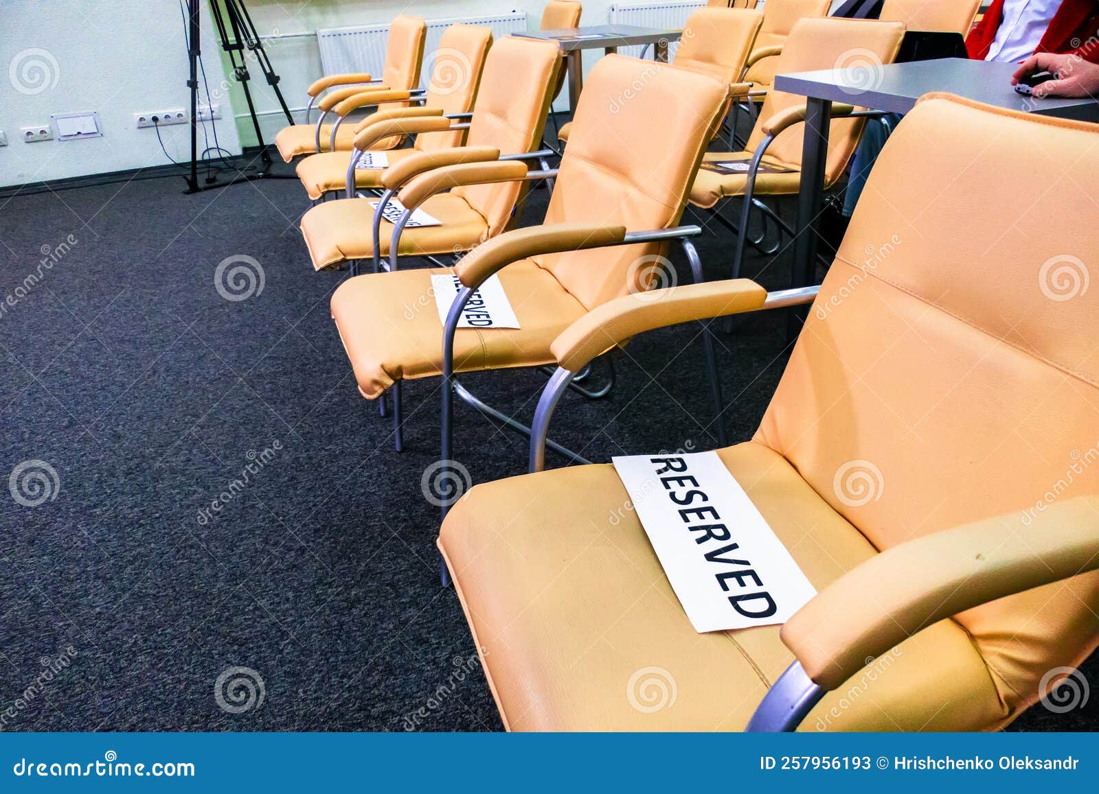 Reserved Seats in the Front Rows Stock Image - Image of cinema ...