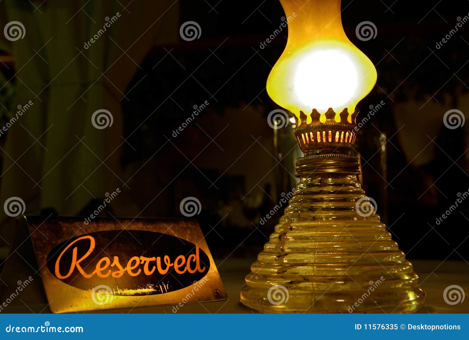 Reserved Sign stock image. Image of booked, lamp, dine - 11576335