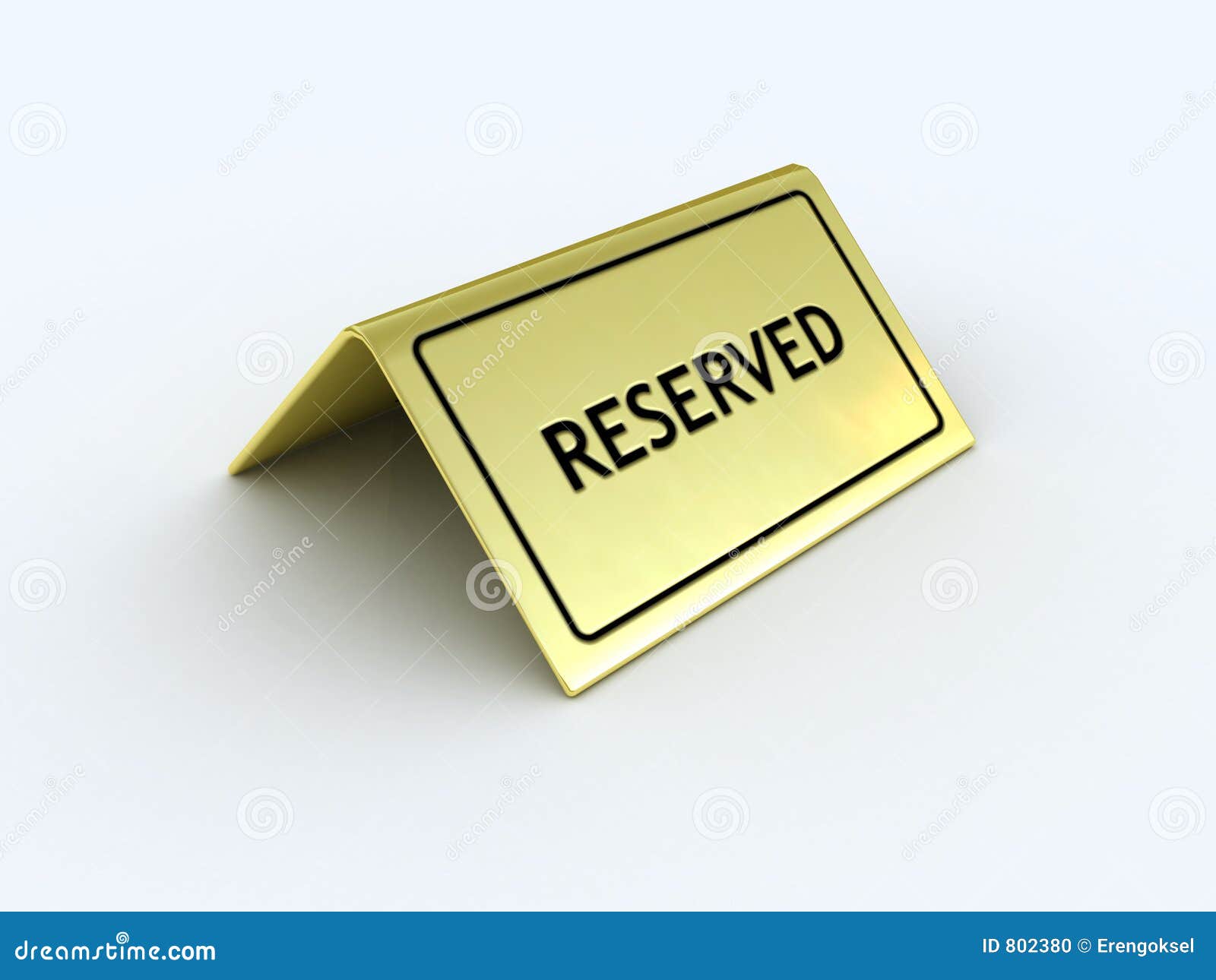 Reserved Sign stock illustration. Illustration of book - 802380