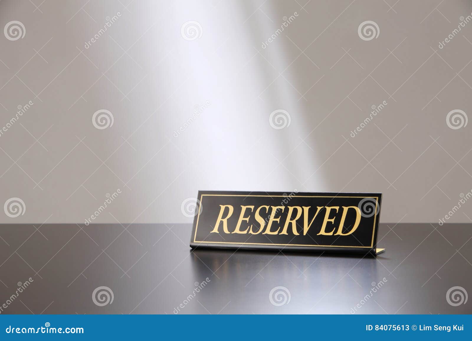 Reserved sign stock image. Image of announcement, information - 84075613
