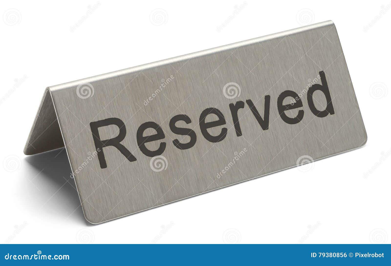Reserved Sign stock photo. Image of class, isolated, white - 79380856