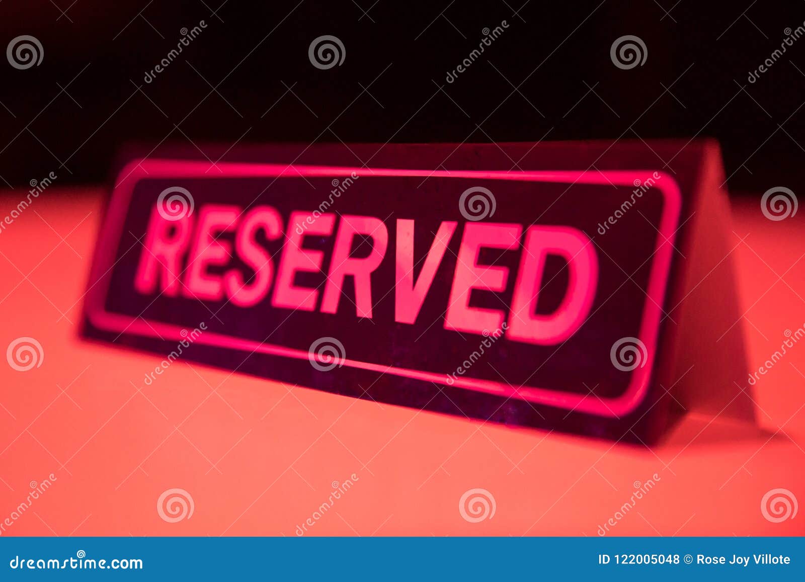 Reserved Sign stock photo. Image of note, banquet, candle - 122005048