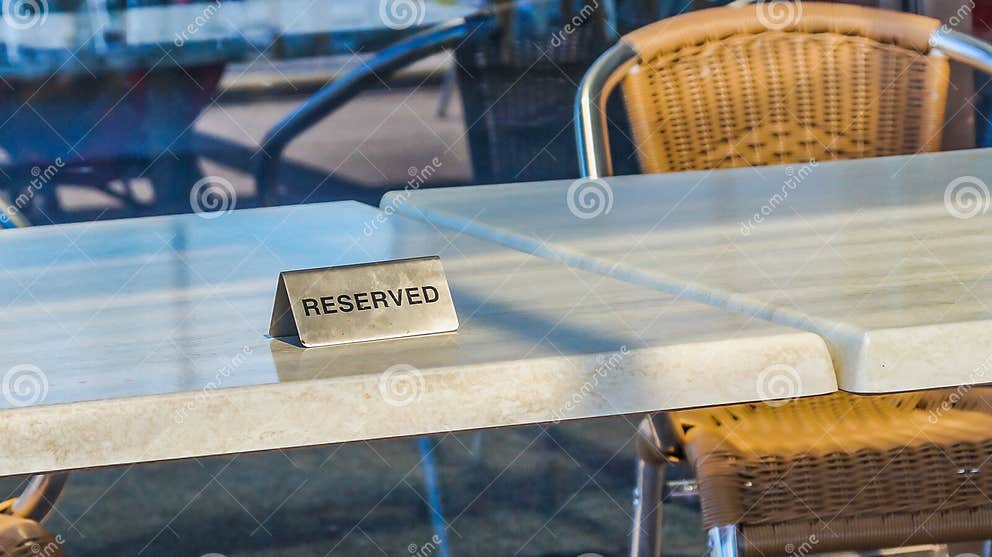 Reserved stock photo. Image of culinary, reserved, customer - 95483556