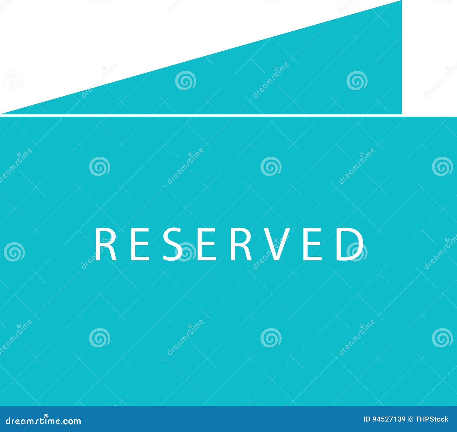 Reserved Sign Vector stock vector. Illustration of restaurant - 94527139